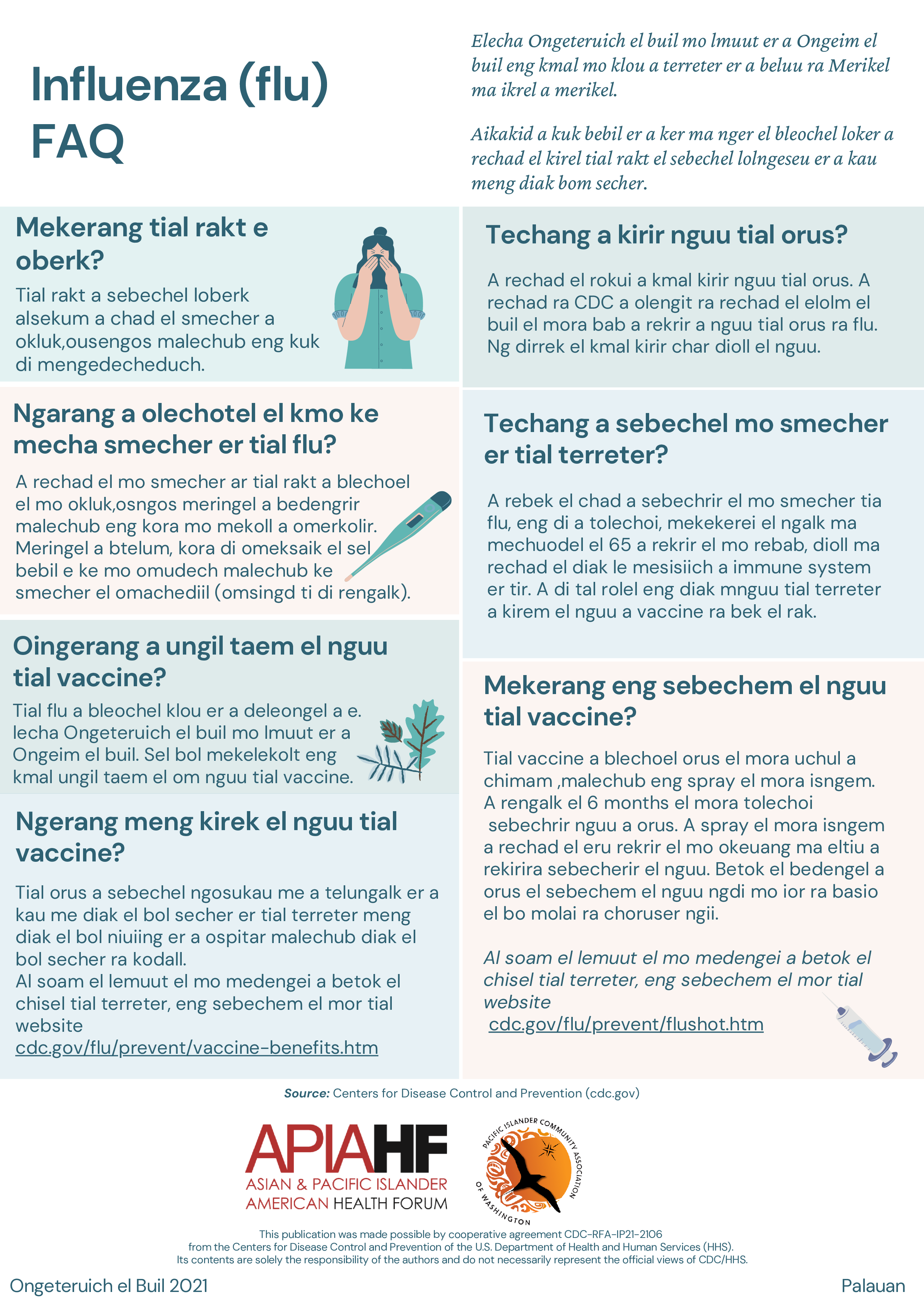 Factsheet Influenza Faq English 33 Other Languages Vaccine
